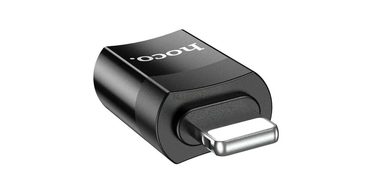 HOCO USB-C (Female) to Lightning 8-pin UA17 Black Adapter | Pepita.com