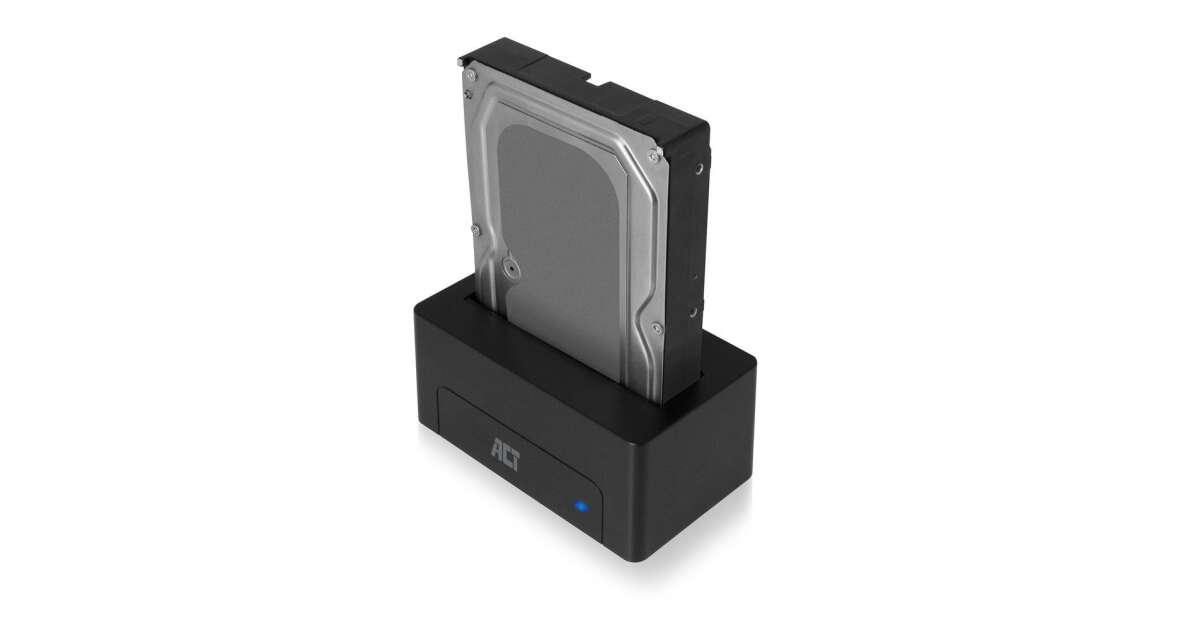 Docking station ACT AC1500, USB 3.1 Gen1, Pentru 3.5/2.5 SATA HDD/SSD ...