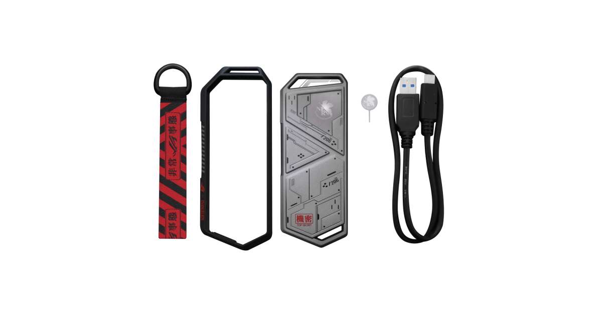 ASUS ROG Strix Arion Evangelion Edition M.2 NVMe SSD ház USB 3.2 GEN2x1 ...