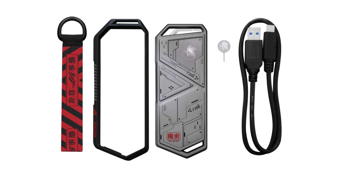 ASUS ROG Strix Arion Evangelion Edition M.2 NVMe SSD ház USB 3.2 GEN2x1 ...