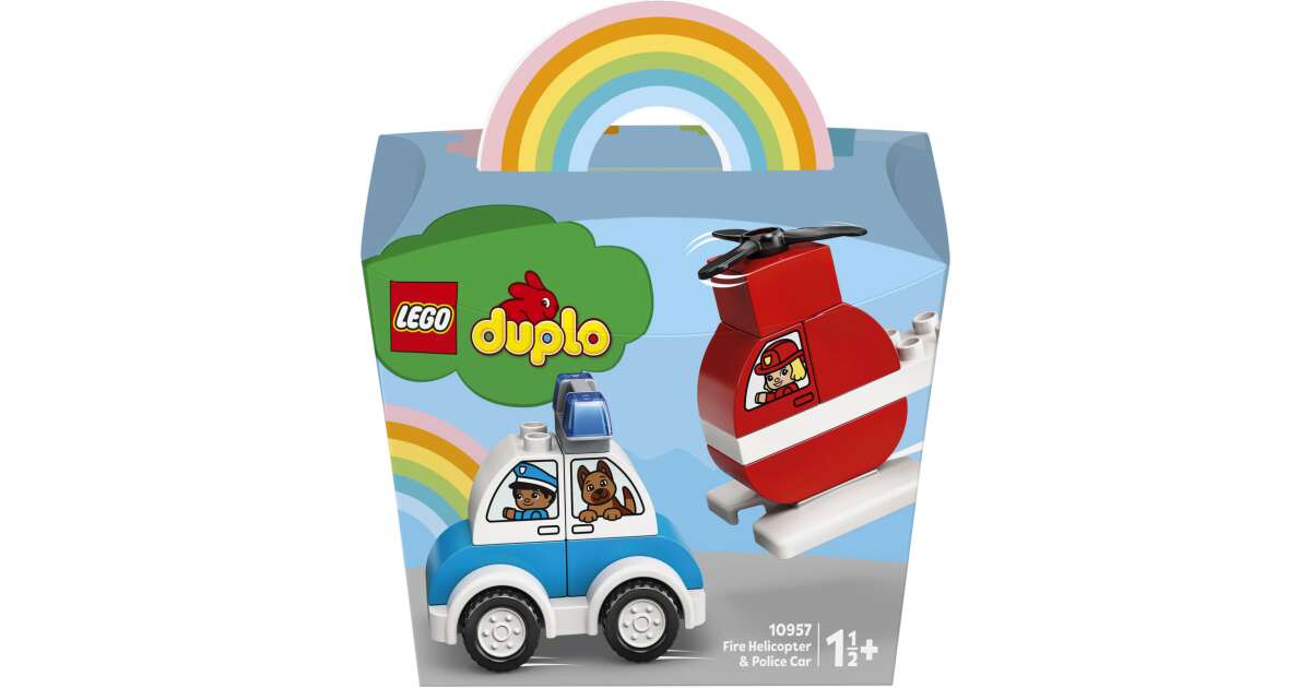LEGO® Duplo My First Tűzoltó helikopter és rendőrautó 10957 | Pepita.hu