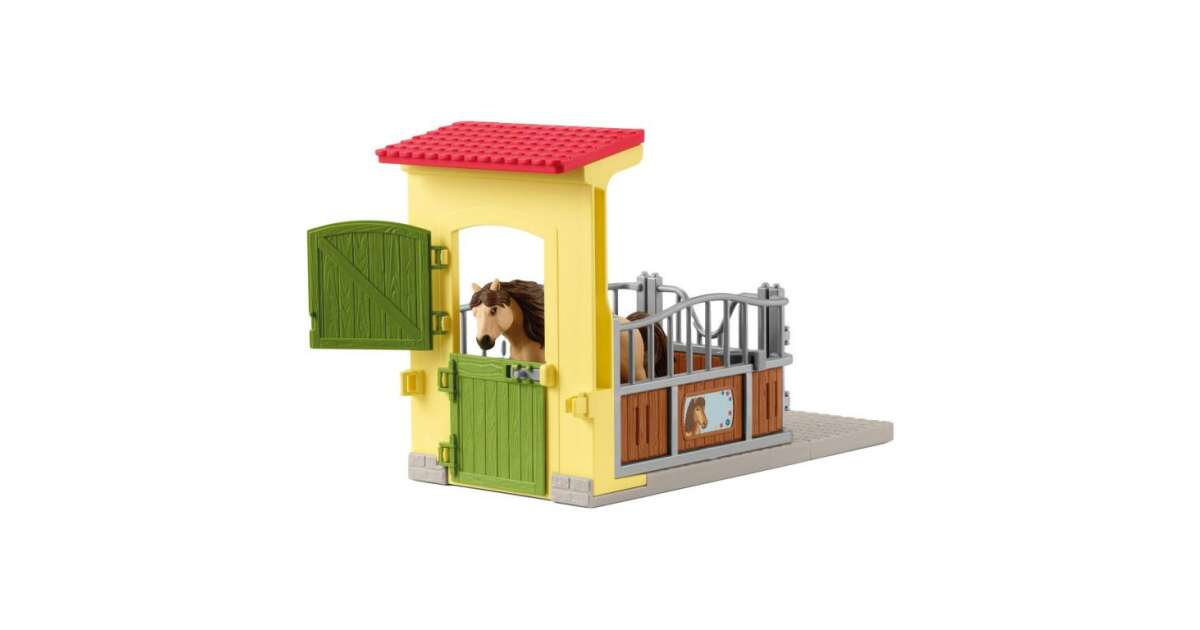 Schleich Farm World 42609 Pony boxing with Icelandic pony stallion ...
