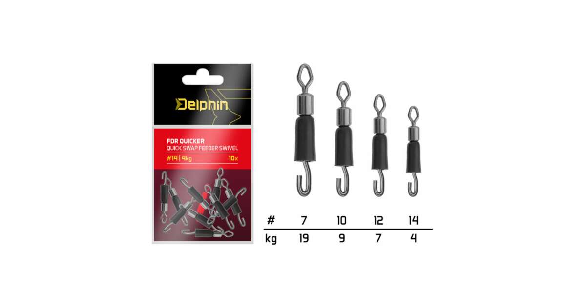 Delphin FDR Quicker Vârtej rapid anti-răsucire / 10 buc. - #10/9kg ...