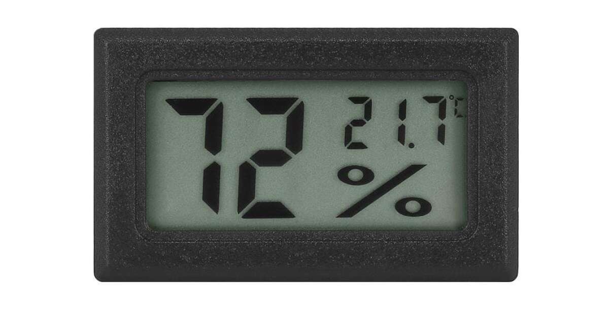 2 az 1-ben digitális LCD kijelzős páratartalom-, és hőmérő (BB-9310 ...