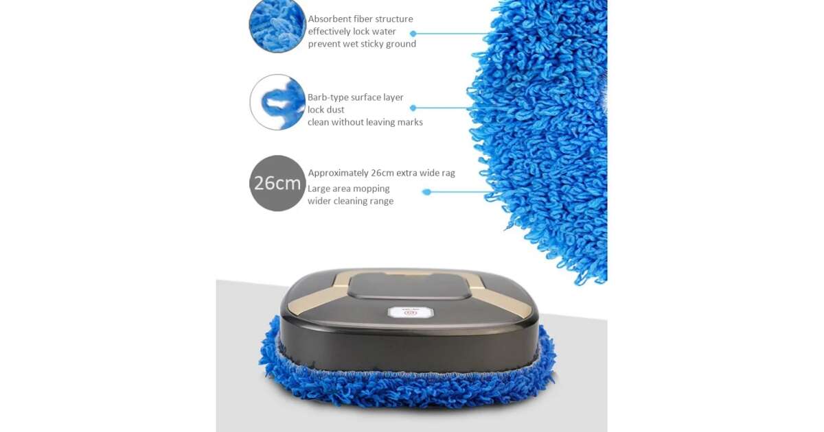 Automata robot felmosó 2 db cserélhető moppal - intelligens ...