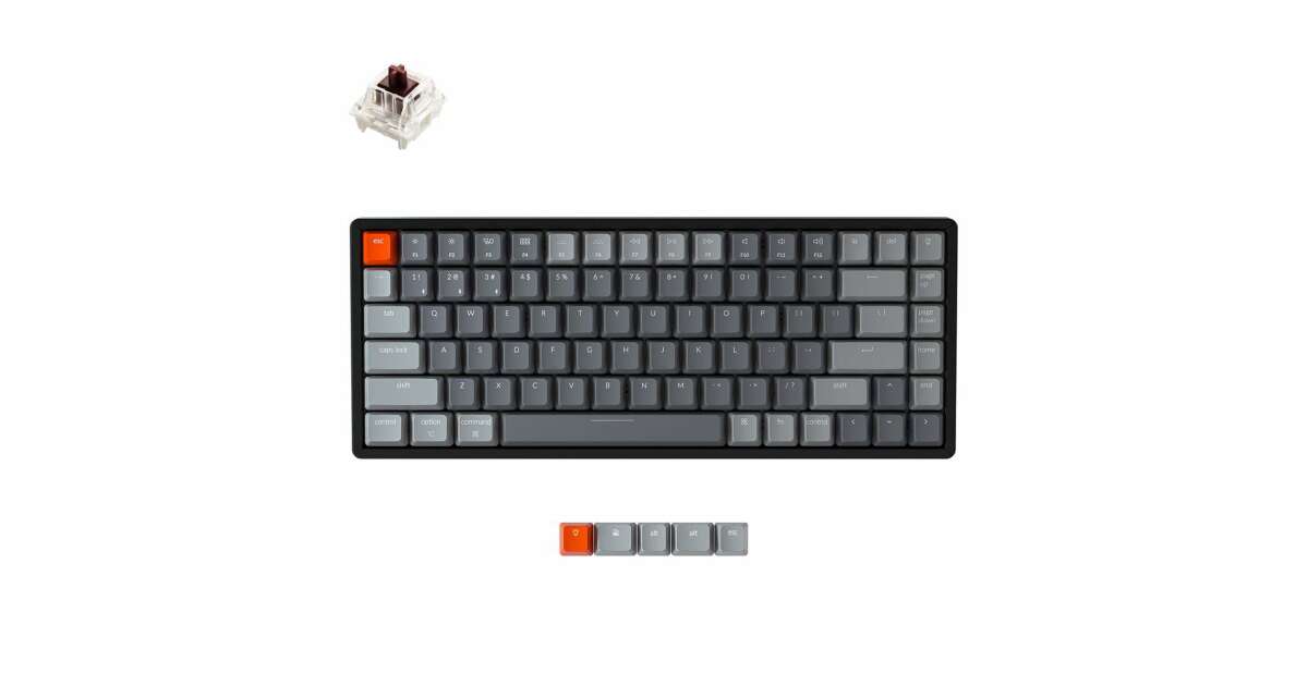 Keychron K2 V2 RGB ALU (Brown Switch) Wireless/USB-C Gaming ...