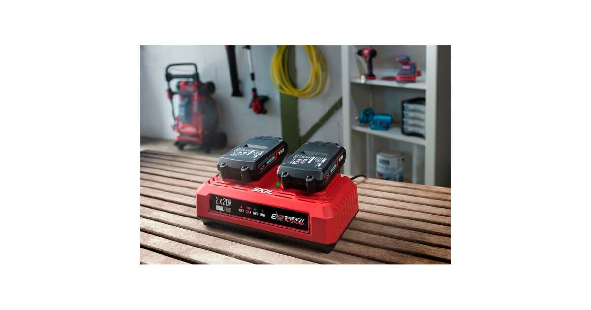 Skil red cr1e3128aa dupla 2x „20v max” töltő (18 v-os) | Pepita.hu