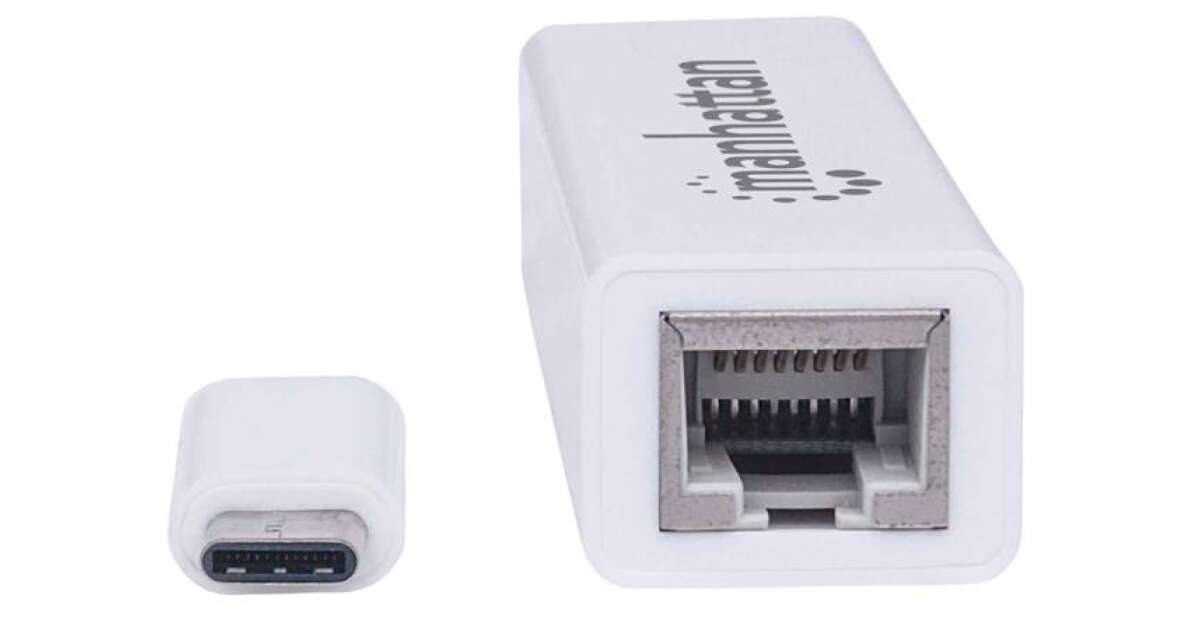 MANHATTAN Ethernet adapter, Gigabites, USB-C csatlakozás, MANHATTAN ...