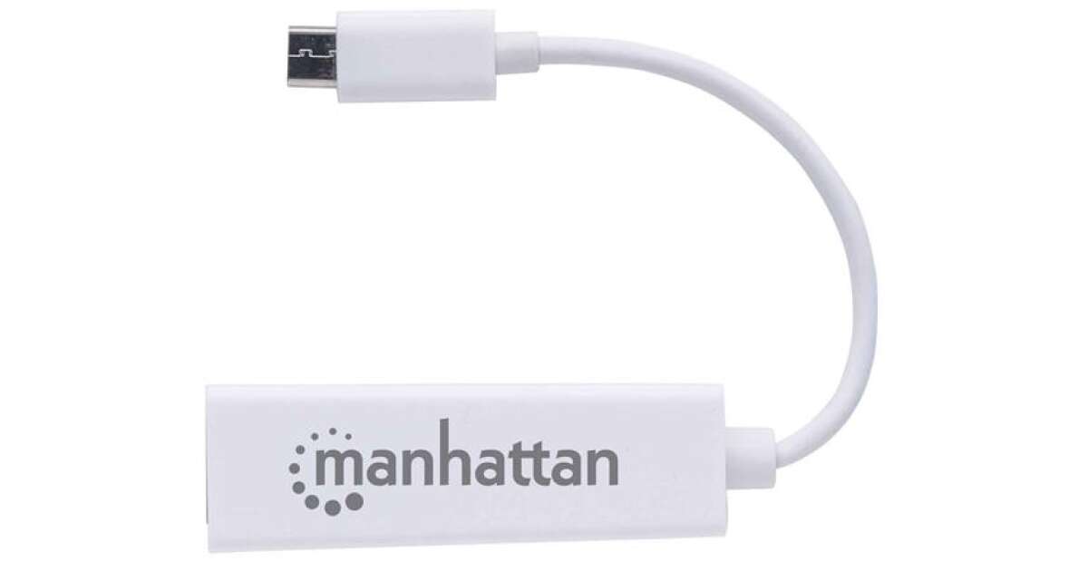 MANHATTAN Ethernet adapter, Gigabites, USB-C csatlakozás, MANHATTAN ...