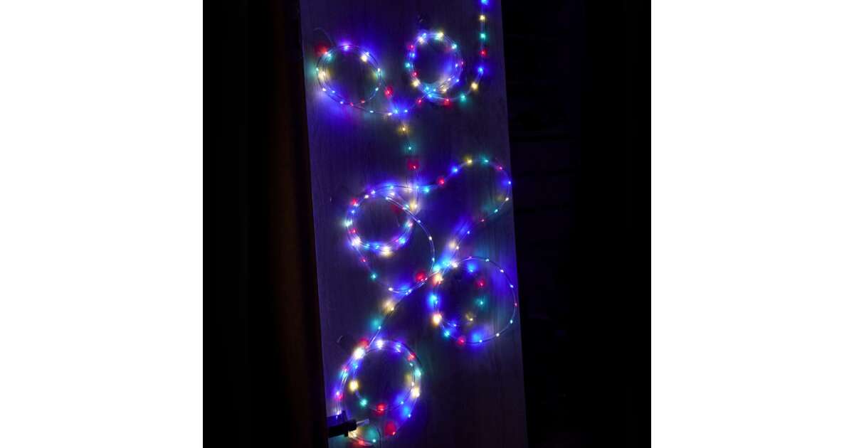 LED fényfüzér 10m 100LED több színű | Pepita.hu