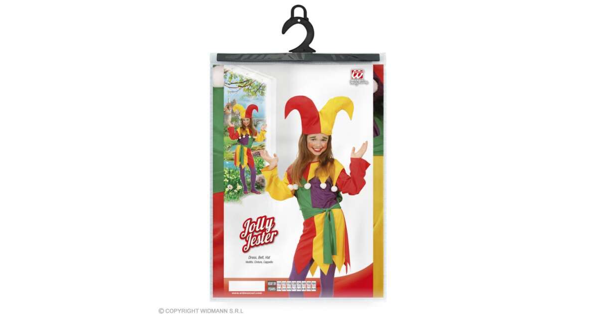 Jolly Jester udvari bolond lány jelmez 116-os méretben | Pepita.hu