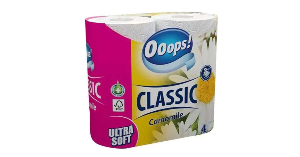 OOOPS! CLASSIC WC PAPÍR 3RÉT. 4TEK. KAMILLA | Pepita.hu