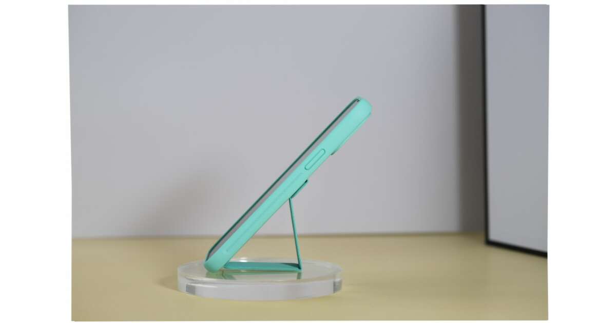 Sam A54 5G TPU+PC gumírozott kitámaszt. tok,Türkiz | Pepita.hu