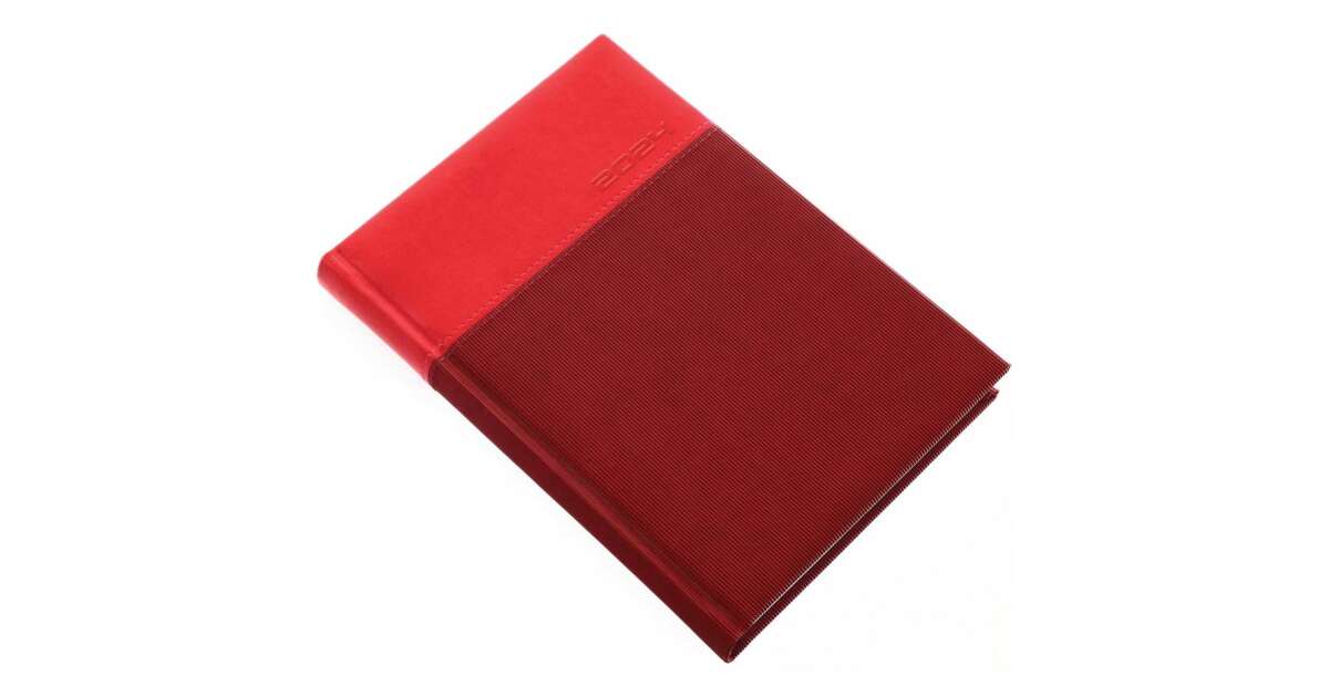 Lux A5 napi határidőnapló fehér lap matt hőre színeződő műbőr borítás ...