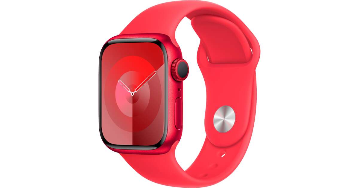 Apple Watch Series 9 GPS (41mm) Okosóra - Piros Aluminiumtok Piros ...