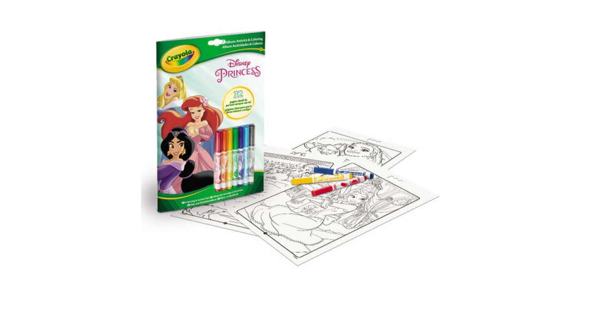 Crayola Disney Prințesa Disney de colorat și ocupație Creion de colorat ...