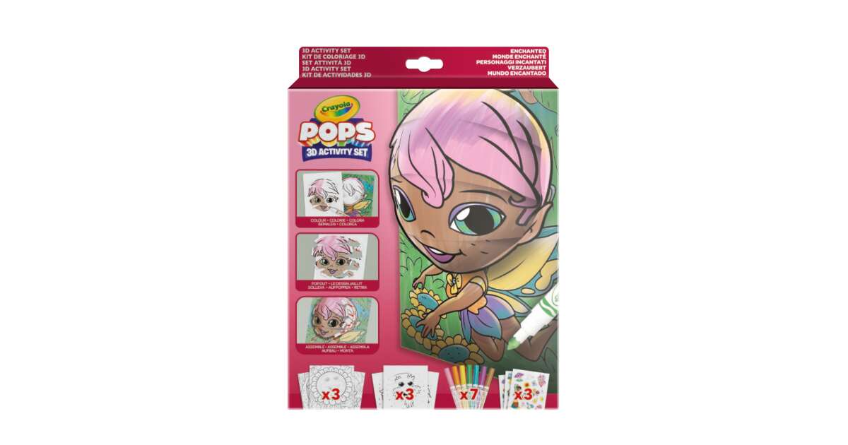 Crayola POPs 3D foglalkoztató Színező – Tündérföld | Pepita.hu
