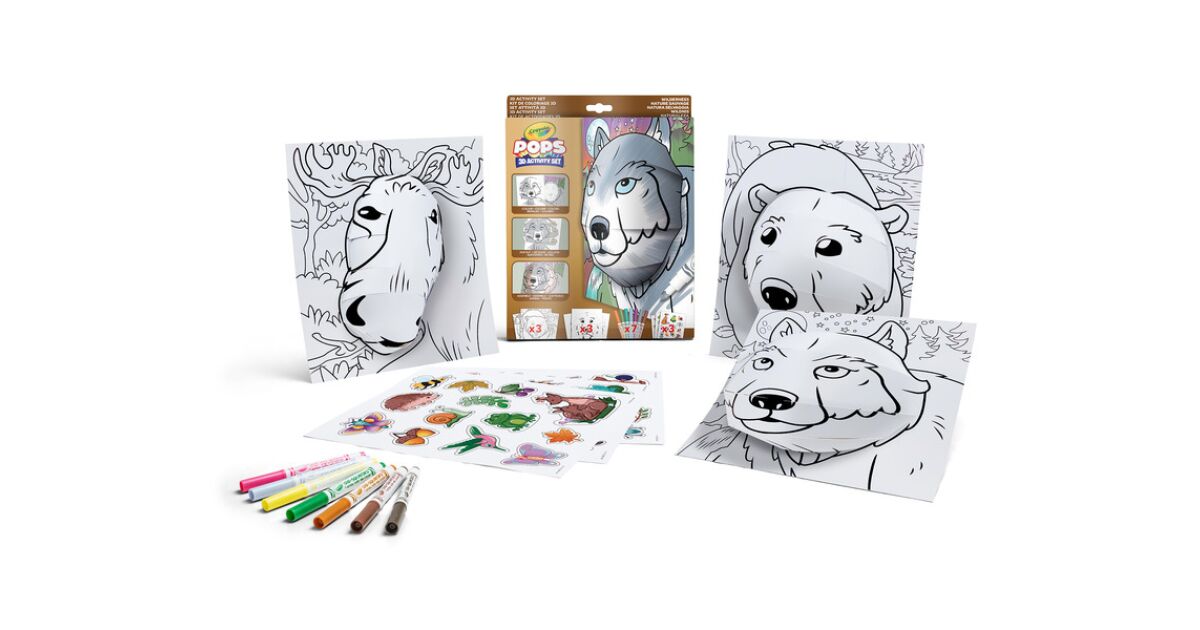 Crayola POP 3D bojanke - divlji svijet | Pepita.com