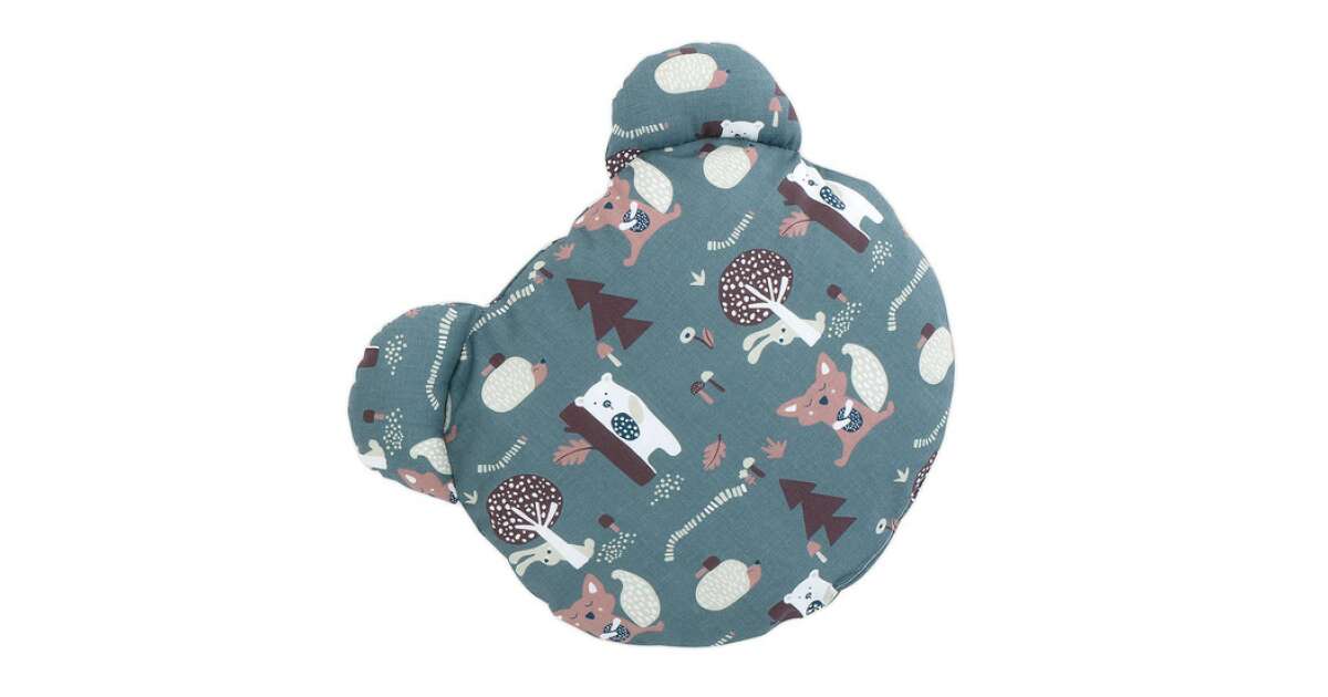 Teddy Bear lapos párna - animal garden, nepáli zöld | Pepita.hu