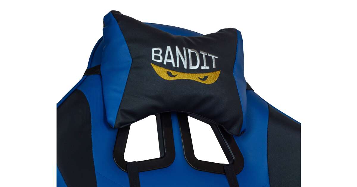Bandit Blue Thunder Gamer szék derék- és fejpárnával #fekete-kék ...