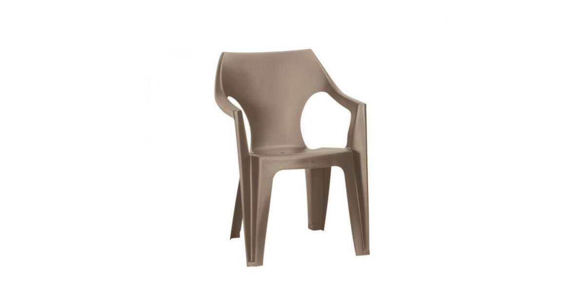 ALLIBERT DANTE LOW BACK PLASTIC GARDEN CHAIR WITH ARMRESTS | Pepita.com