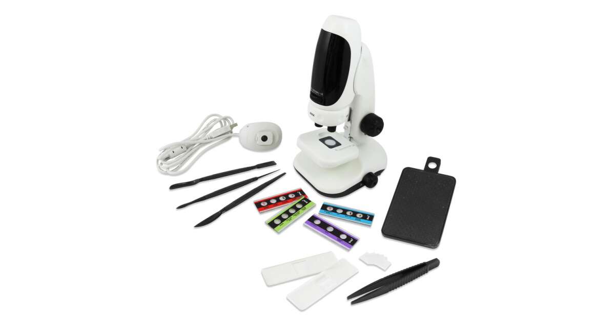 3-in-1 Science Set - Digital Video Microscope with 400X Magnification ...