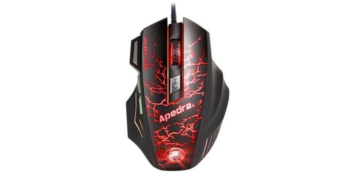 Apedra A7 Gaming egér fekete | Pepita.hu