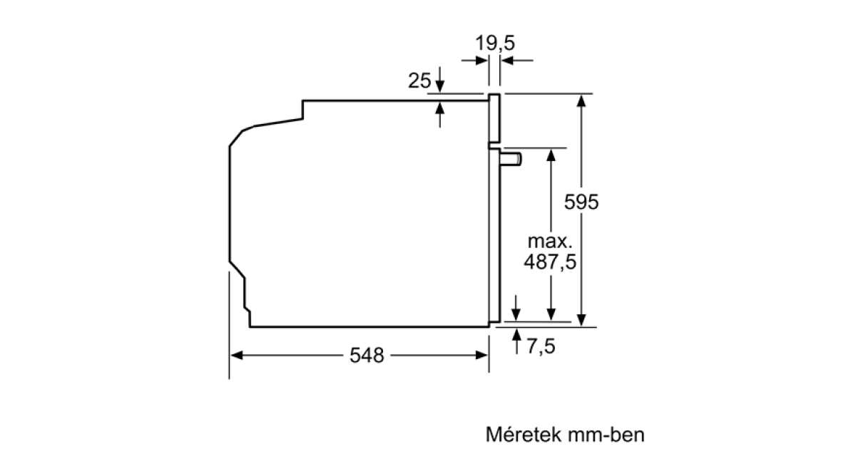 Bosch HBA5570B0 SÜTŐ BEÉPÍTHETŐ ELEKTROMOS | Pepita.hu