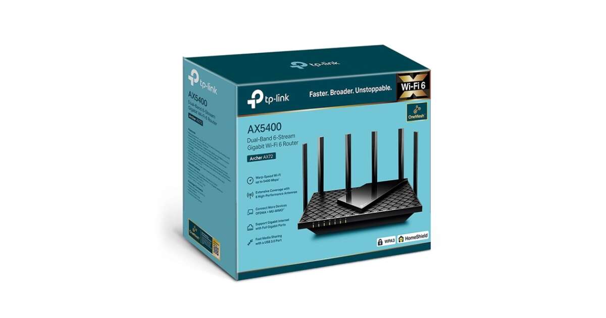 TP-Link Archer AX72 Pro AX5400 Multi-Gigabit WiFi 6 Router | Pepita.com