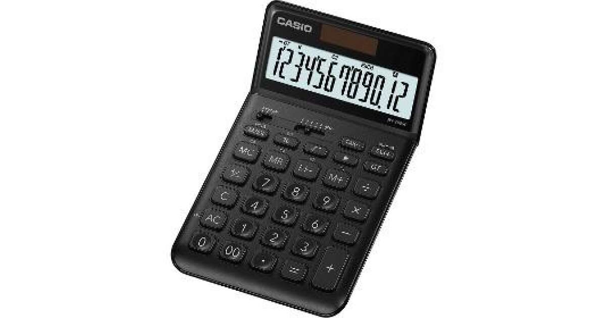 Casio JW-200SC-BK Asztali számológép Fekete | Pepita.hu