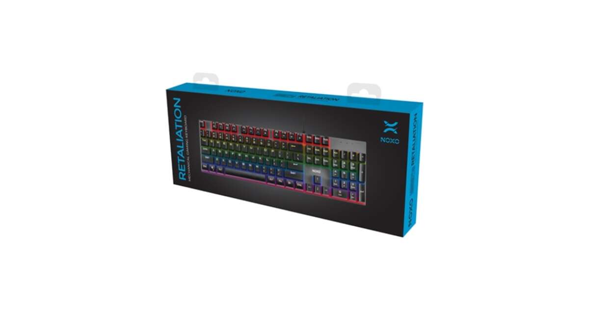 NOXO Retaliation (Brown switch) RGB mechanikus gamer billentyűzet ...