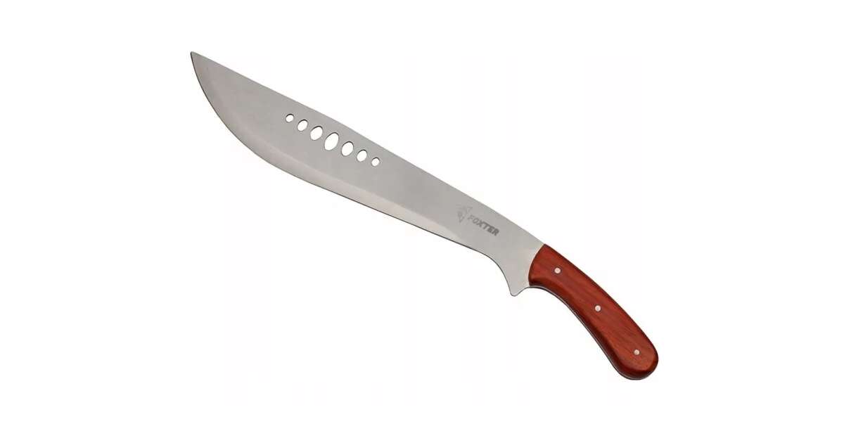 Cutit tip maceta Foxter, 47 cm, maner din lemn, husa lama | Pepita.com