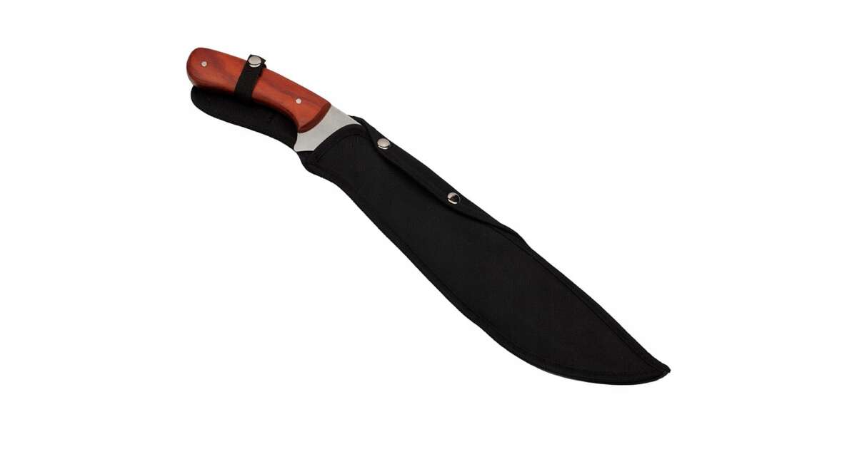 Cutit tip maceta Foxter, 47 cm, maner din lemn, husa lama | Pepita.com