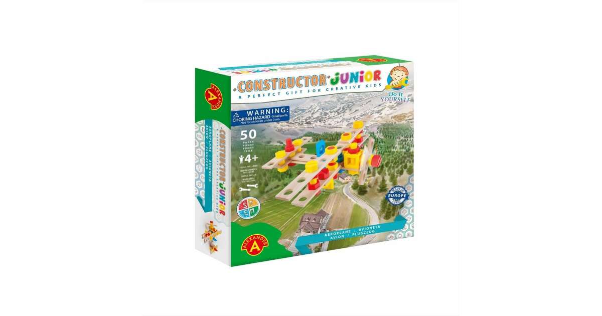 Alexander Toys Constructor Junior Zabawka konstrukcyjna - Samolot ...