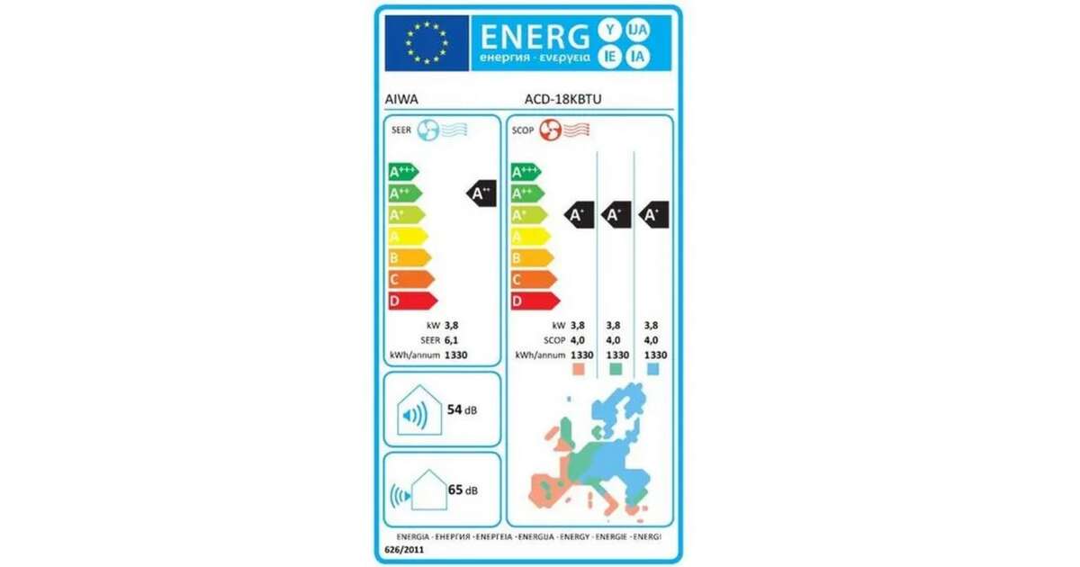 Aiwa ACD-18KBTU Premium Japanese technology cooling-heating inverter ...