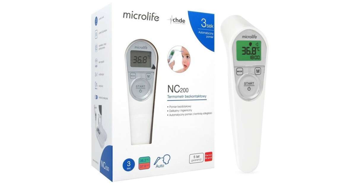 Microlife NC-200 infrás,érintés nélküli lázmérő | Pepita.hu