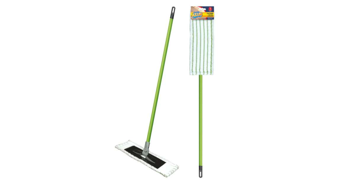 York Mop felmosó lapos mikroszálas nyéllel 41x15x120cm Azur | Pepita.hu