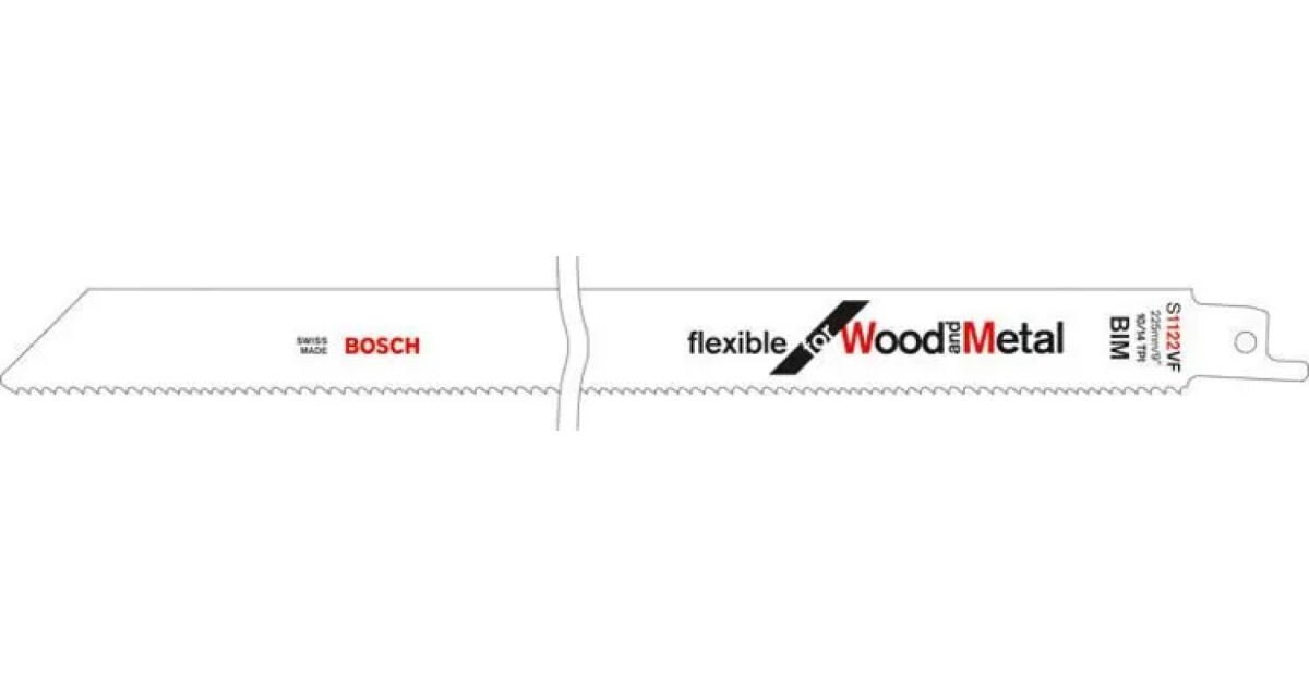 Lamă de ferăstrău Bosch S 1222vf Bim 2 buc lemn/metal flexibil ...