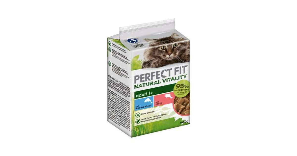 PERFECT FIT mini plicuri somon & pește oceanic 6x50gr | Pepita.com