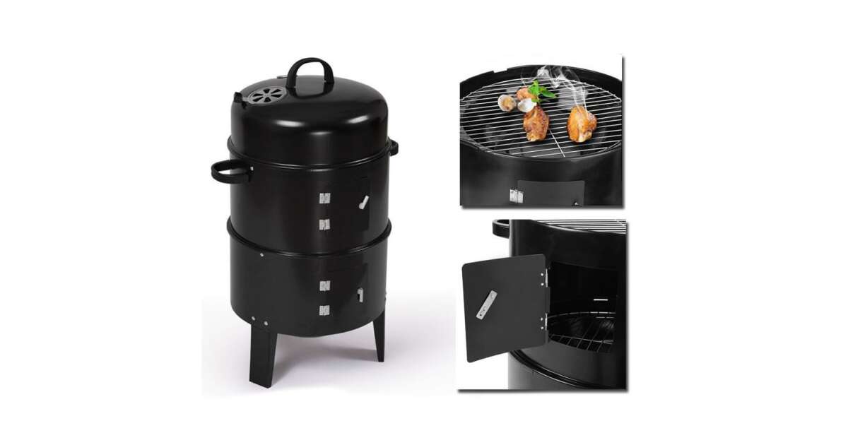 Grill master BBQ Smoker Multifunkciós grillsütő és füstölő | Pepita.hu