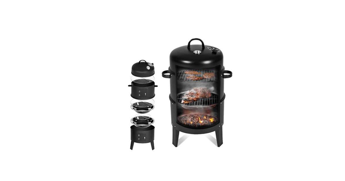Grill master BBQ Smoker Multifunkciós grillsütő és füstölő | Pepita.hu