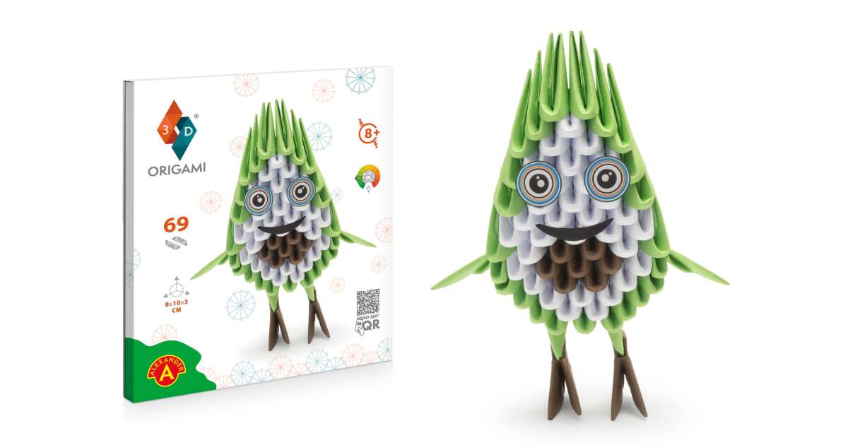 Играчка за сгъване на хартия Origami 3D Avocado | Pepita.com