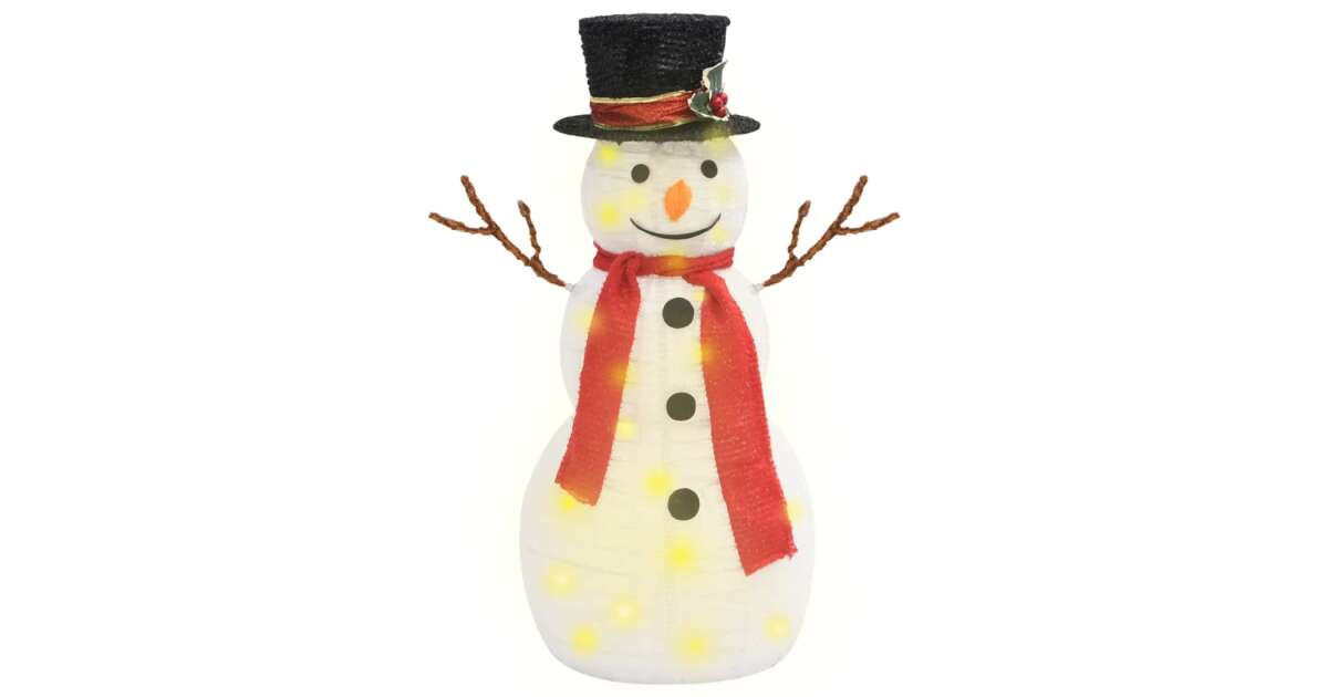 Dekoratív luxus szövet karácsonyi led-es hóember figura 60 cm | Pepita.hu Dekoratív luxus szövet karácsonyi led-es hóember figura 60 cm | Pepita.hu
