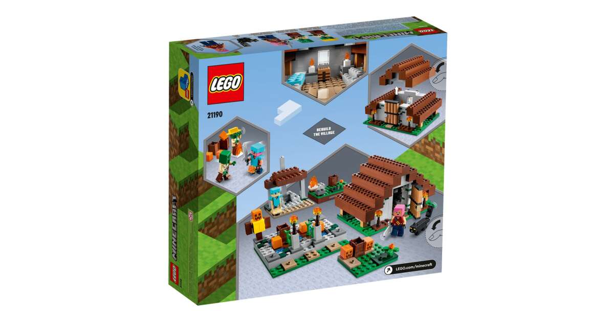 LEGO® Minecraft építőkészlet, Elhagyatott falu, 422 elem | Pepita.hu