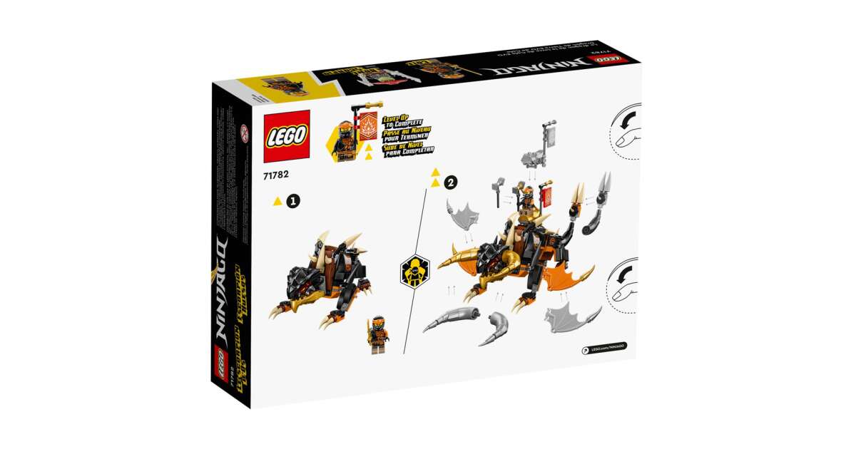Set de construit LEGO® Ninjago, Dragonul de pamant EVO al lui Cole, 285 ...