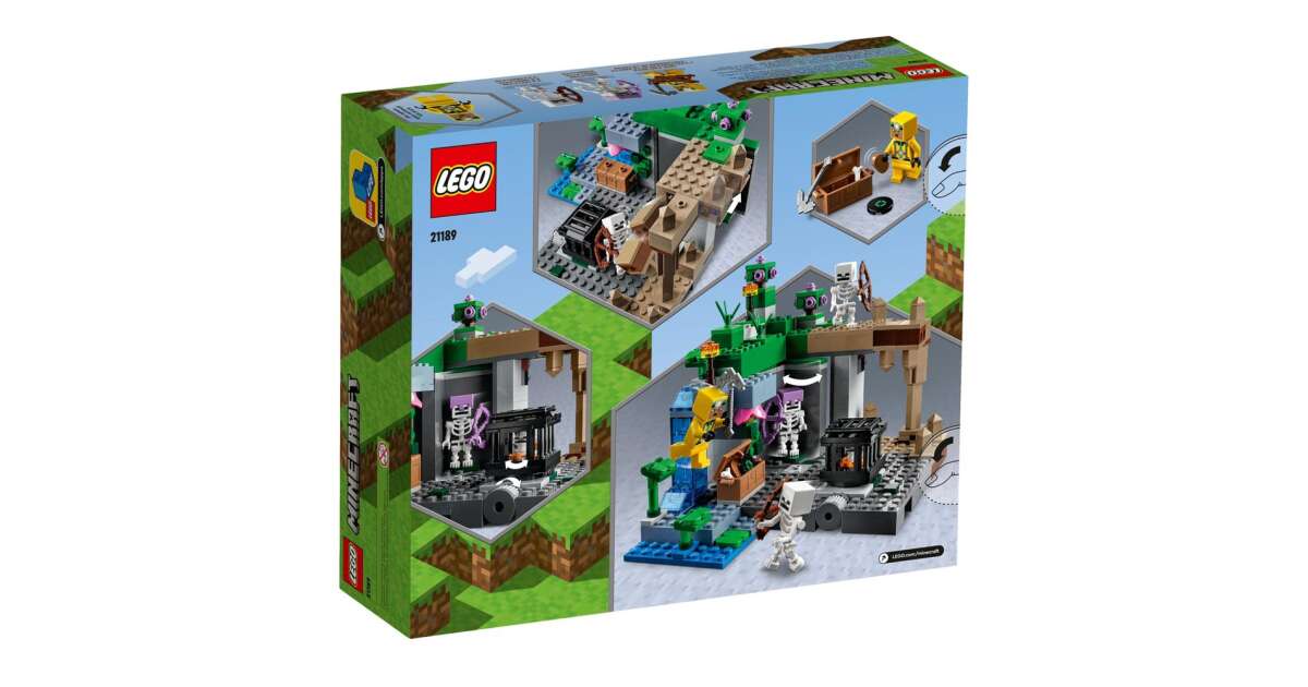 Set de construit LEGO® Minecraft, Temnita cu schelete, 364 piese ...