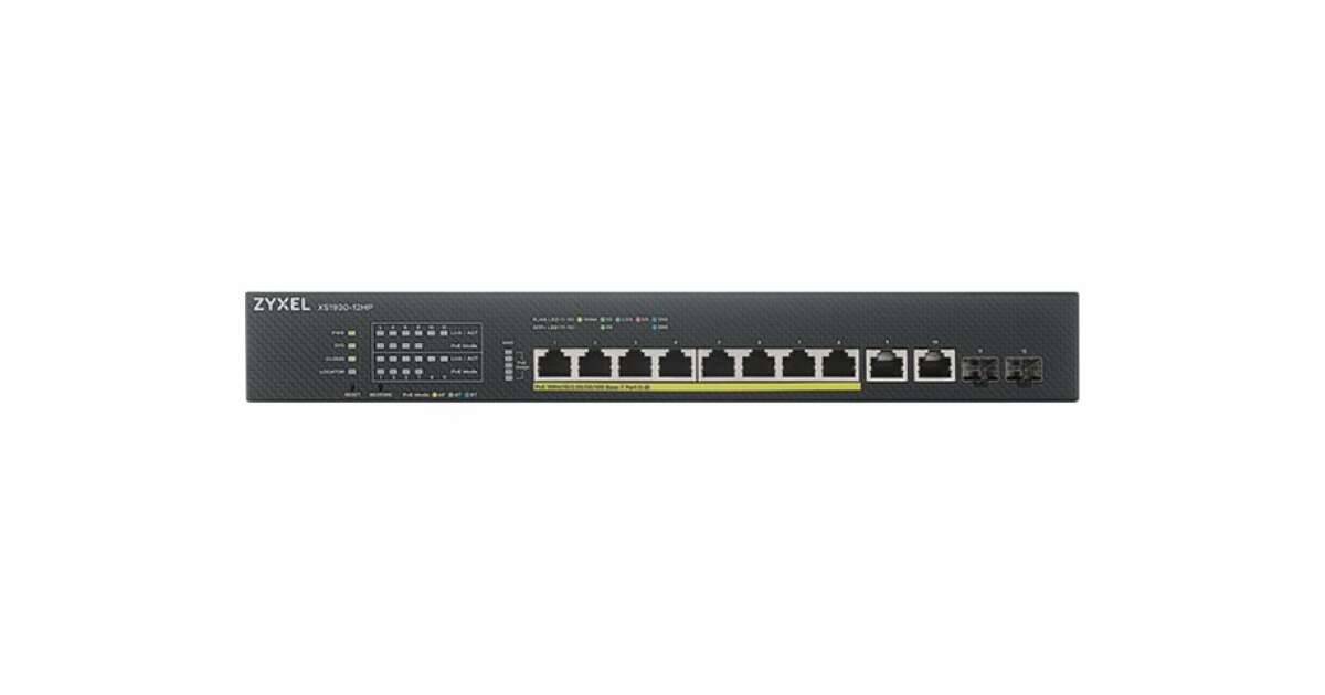 Zyxel XS1930-12HP-ZZ0101F Switch 10x10Gpbs (8xPOE) + 2xGigabit SFP+ ...