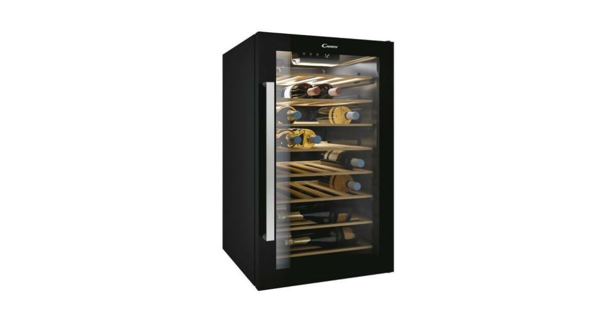 Candy CWC 154 EEL/N Охладител за вино, 41 бутилки, M: 84.5, цифрово ...