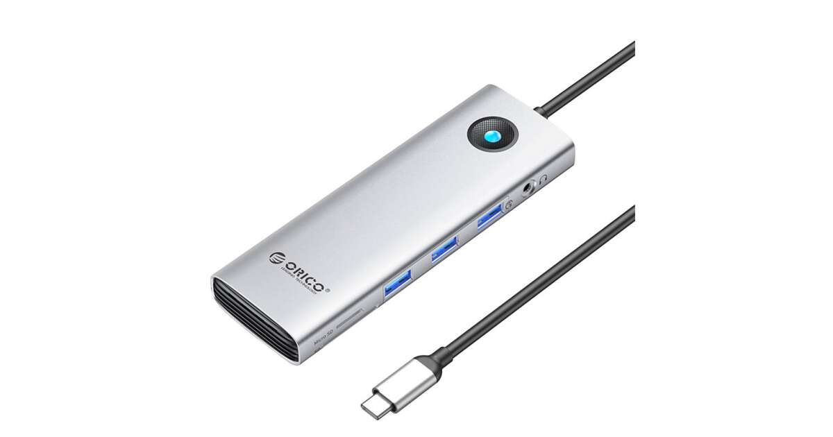 Orico Type-C 10in1 HUB Multifunction Docking Station (silver) | Pepita.hu