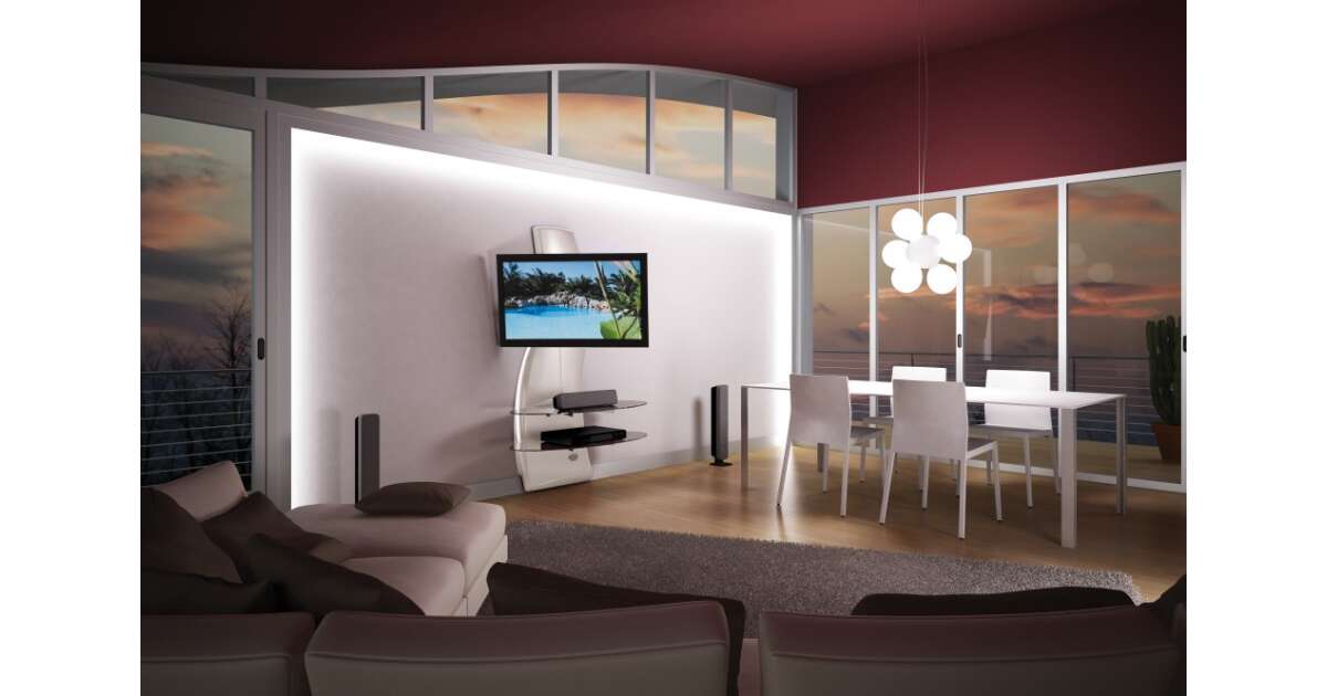 Meliconi Ghost Design 2000 Rotation Fehér, fali konzol rendszer | Pepita.hu